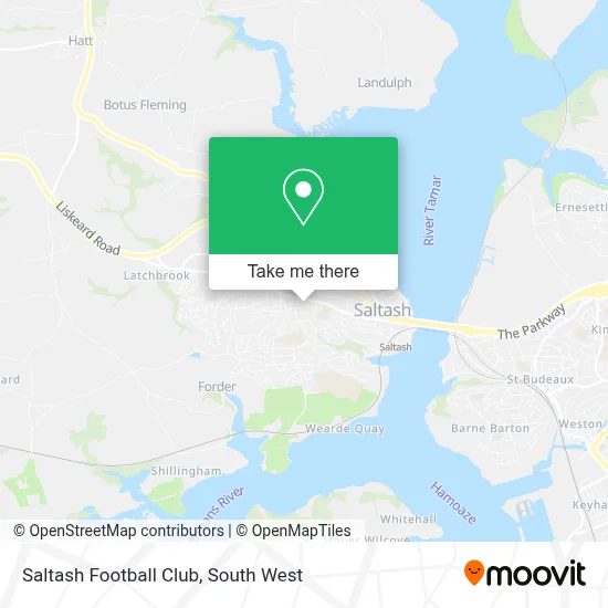 How to Get to Saltash Football Club by Bus or Train?