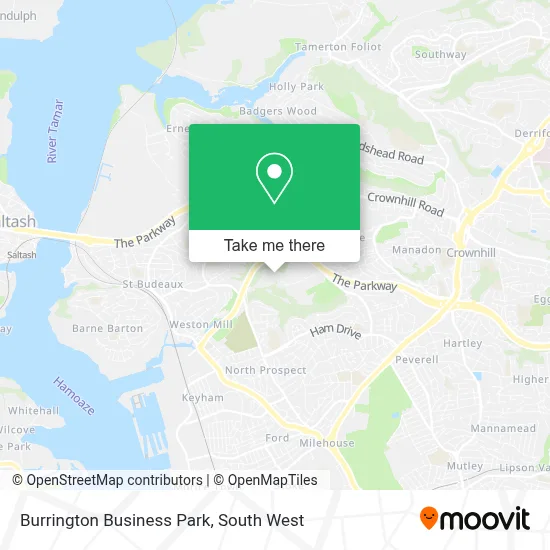 How to Get to Burrington Business Park in Plymouth by Bus?