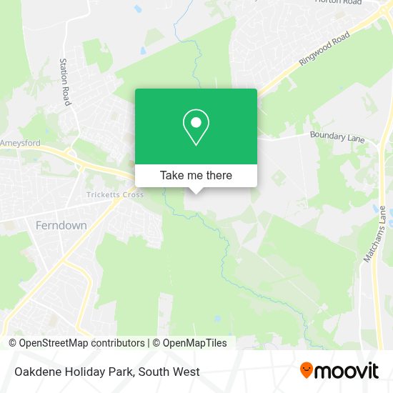 How to get to Oakdene Holiday Park in East Dorset by bus?