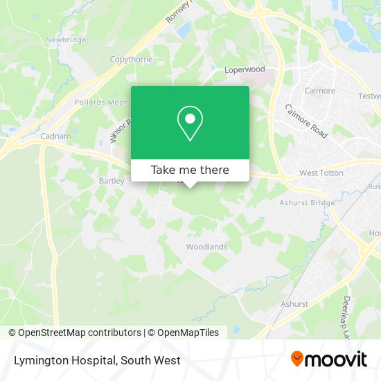 How to Get to Lymington Hospital in New Forest by Bus or Train?