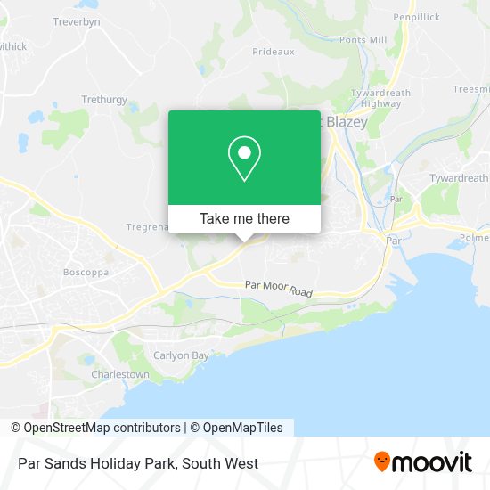How to Get to Par Sands Holiday Park in St. Blaise by Bus, Train or Ferry?