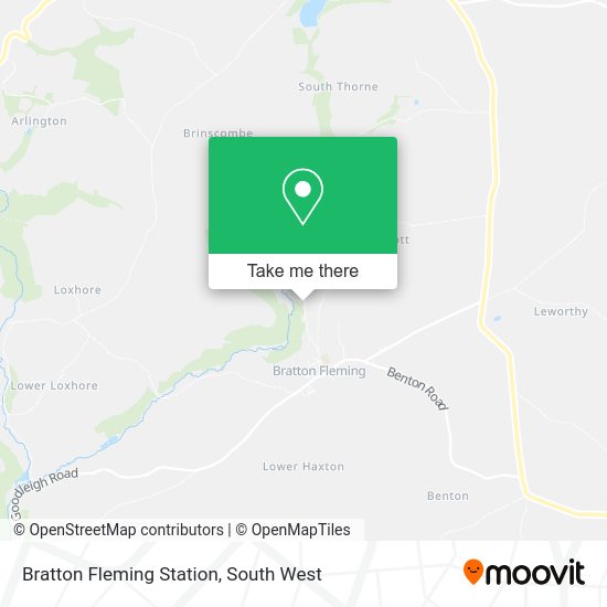 How to get to Bratton Fleming Station in North Devon by bus?