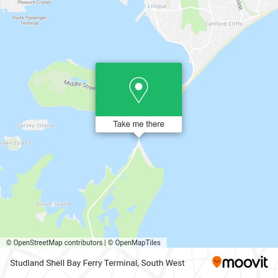 How to get to Studland Shell Bay Ferry Terminal by bus or ferry?