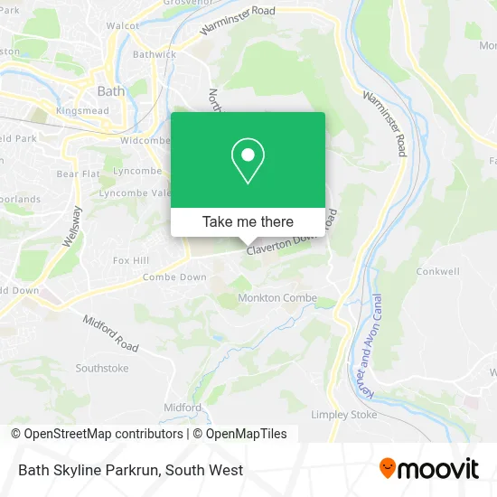 How to Get to Bath Skyline Parkrun by Bus or Train?