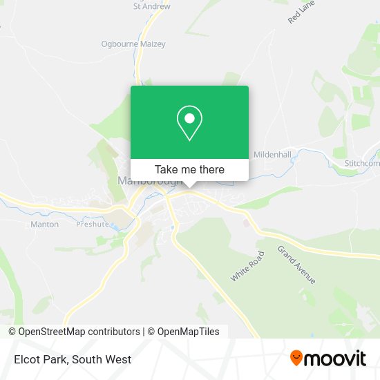 How to get to Elcot Park in Wiltshire by bus?