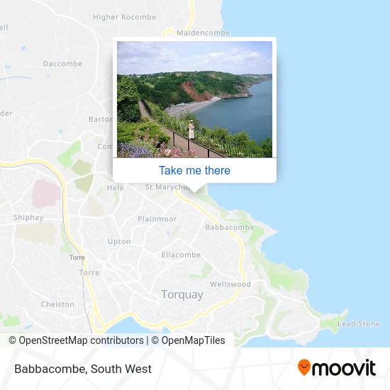 How to Get to Babbacombe in Torquay by Bus, Train or Ferry?