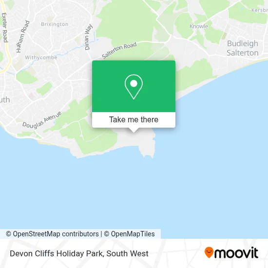 How to Get to Devon Cliffs Holiday Park in Exmouth by Bus?
