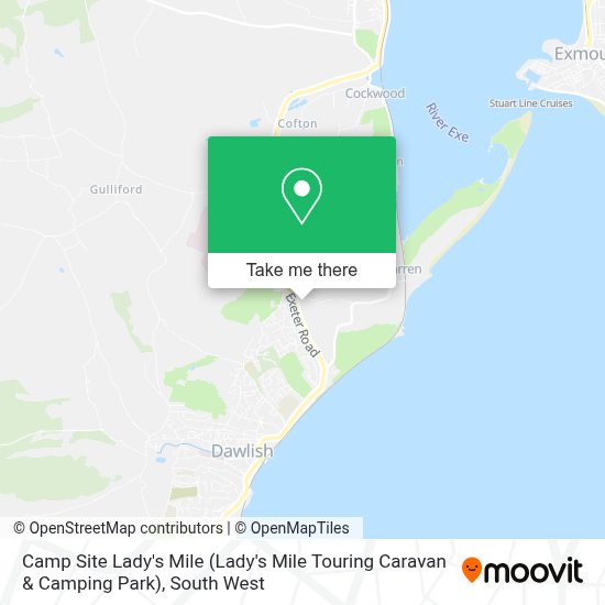 How to get to Camp Site Lady's Mile (Lady's Mile Touring Caravan ...