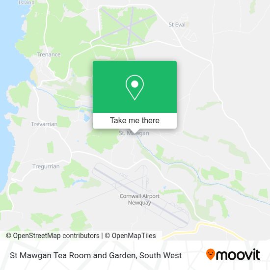 How to get to St Mawgan Tea Room and Garden in Cornwall by bus?