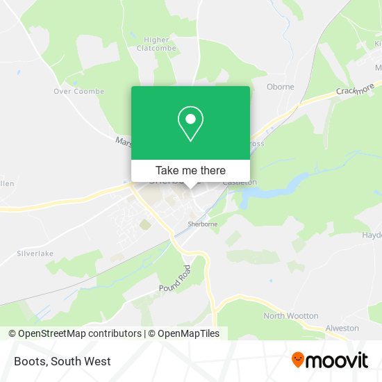 How to get to Boots in West Dorset by bus or train?