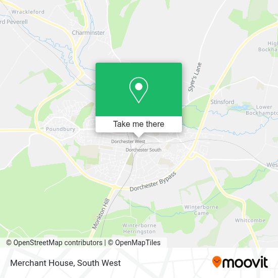 How to get to Merchant House in West Dorset by bus or train?