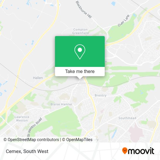 How to get to Cemex in South Gloucestershire by bus?