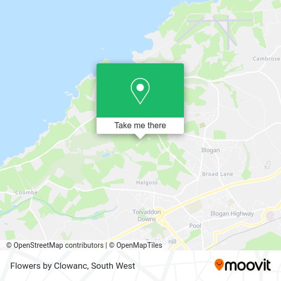 How to Get to Flowers by Clowanc in Illogan by Bus?