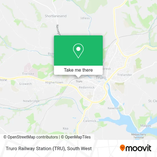 How to Get to Truro Railway Station (TRU) by Bus or Train?