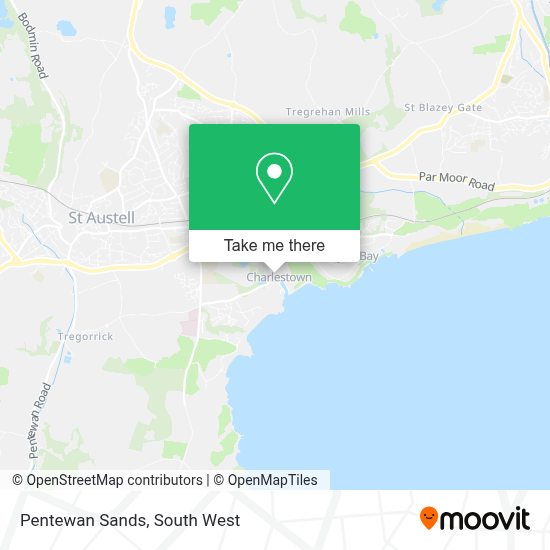 How to Get to Pentewan Sands in St. Austell Bay by Bus, Train or Ferry?