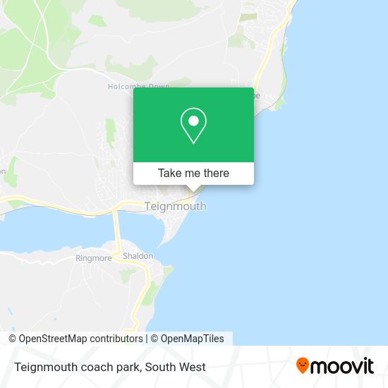 How to Get to Teignmouth coach park by Bus or Train?