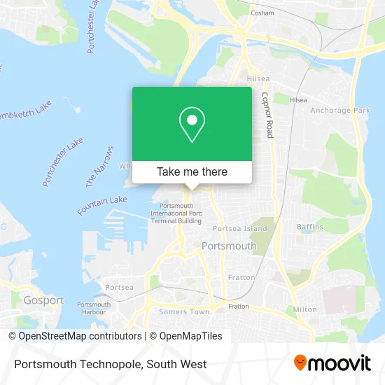 How to Get to Portsmouth Technopole by Bus, Train or Ferry?