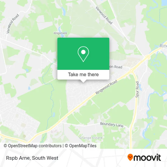 How to Get to Rspb Arne in St. Leonards And St. Ives by Bus?