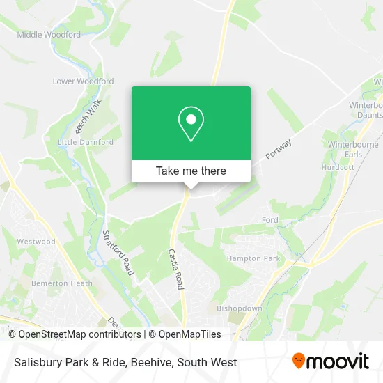 How to Get to Salisbury Park & Ride, Beehive in Laverstock by Bus?