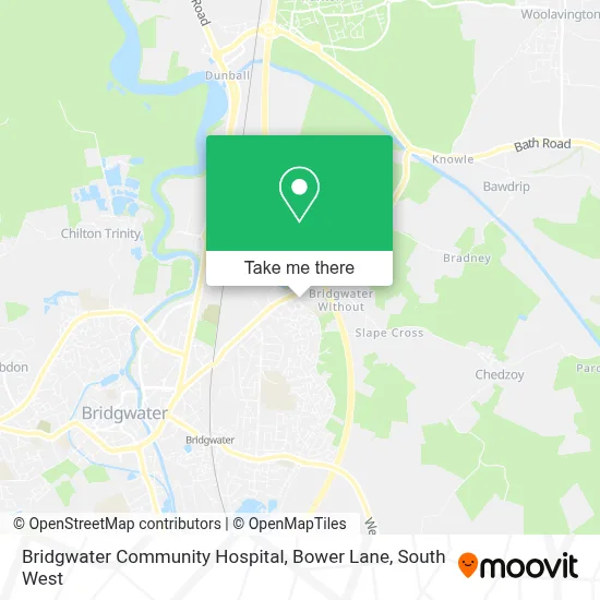 How to Get to Bridgwater Community Hospital, Bower Lane in Bridgwater ...
