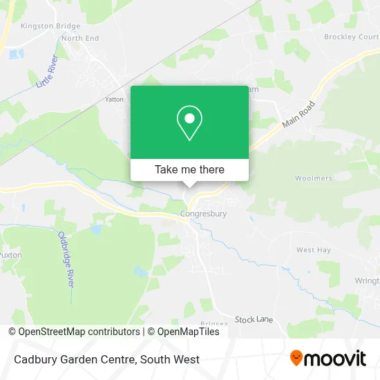 How to Get to Cadbury Garden Centre in Congresbury by Bus or Train?