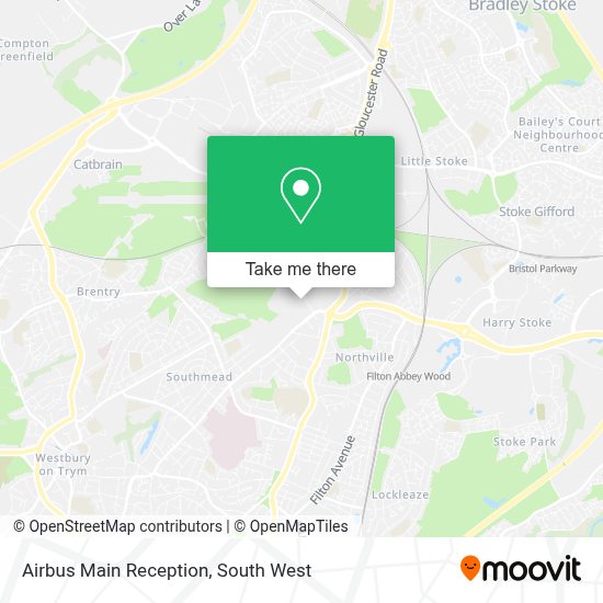 How to Get to Airbus Main Reception in Filton by Bus or Train?