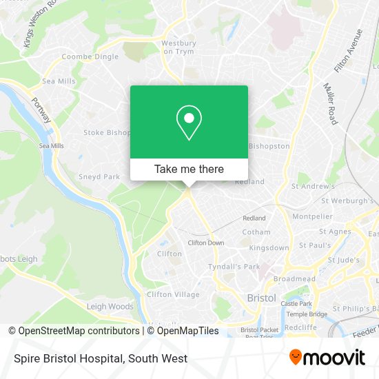 How to Get to Spire Bristol Hospital by Bus or Train?