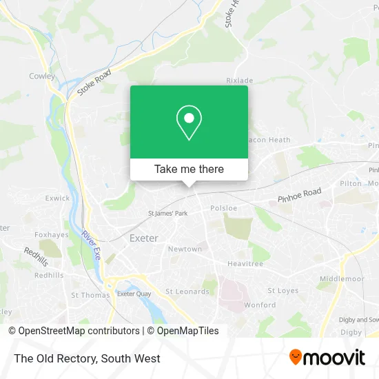 How to Get to The Old Rectory in Exeter by Bus or Train?