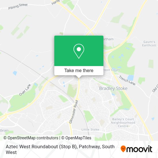 How to Get to Aztec West Roundabout (Stop B), Patchway in Bradley Stoke by Bus or Train?