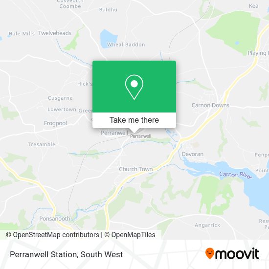 How to Get to Perranwell Station in Perranarworthal by Bus, Train or Ferry?