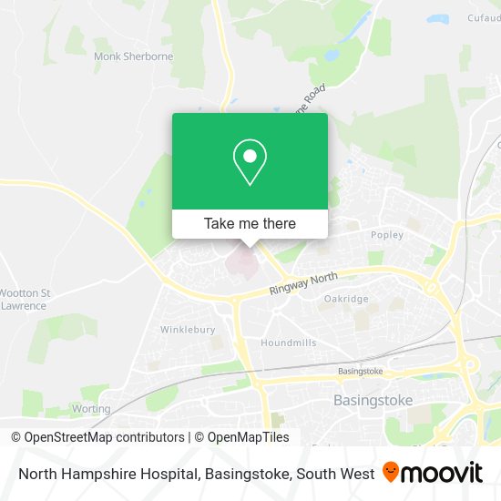 How to Get to North Hampshire Hospital, Basingstoke in Basingstoke And ...