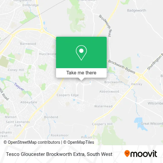 How to Get to Tesco Gloucester Brockworth Extra by Bus?