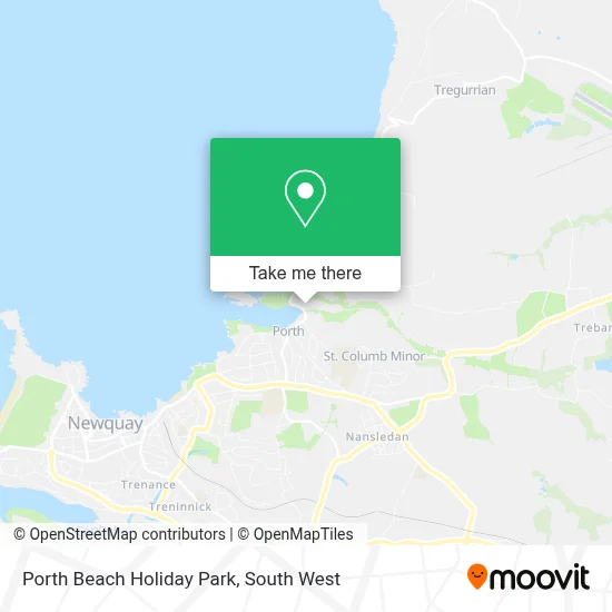 How to Get to Porth Beach Holiday Park in Newquay by Bus?