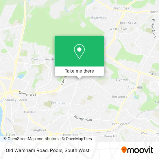 How to Get to Old Wareham Road, Poole in Bournemouth by Bus or Train?