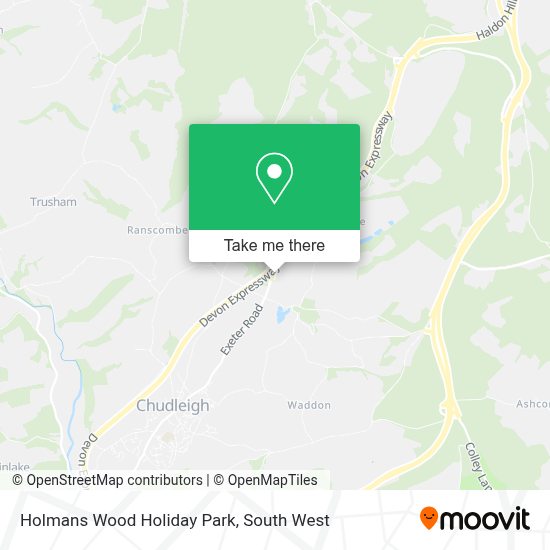 How to Get to Holmans Wood Holiday Park in Chudleigh by Bus?