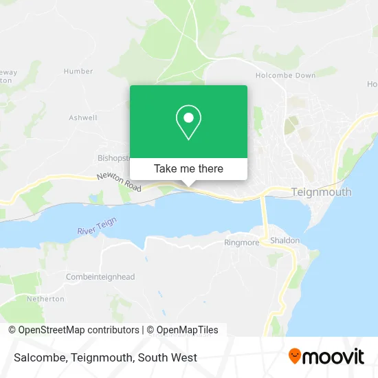 How to Get to Salcombe, Teignmouth in Bishopsteignton by Bus or Train?