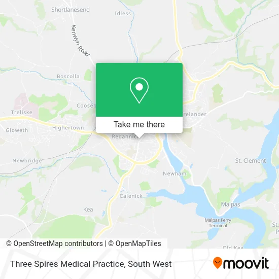 How to Get to Three Spires Medical Practice in Truro by Bus or Train?