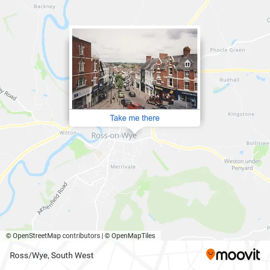 How to Get to Ross/Wye in Ross-On-Wye by Bus or Train?