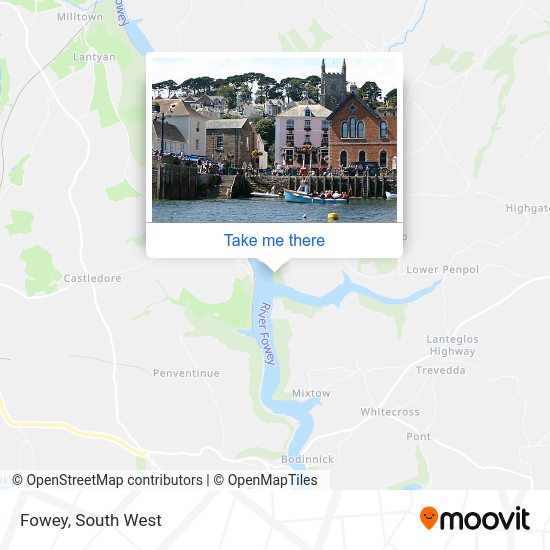 How to Get to Fowey in St. Veep by Bus, Train or Ferry?