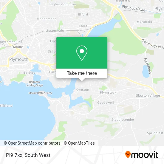 How to Get to Pl9 7xx in Plymouth by Bus or Train?