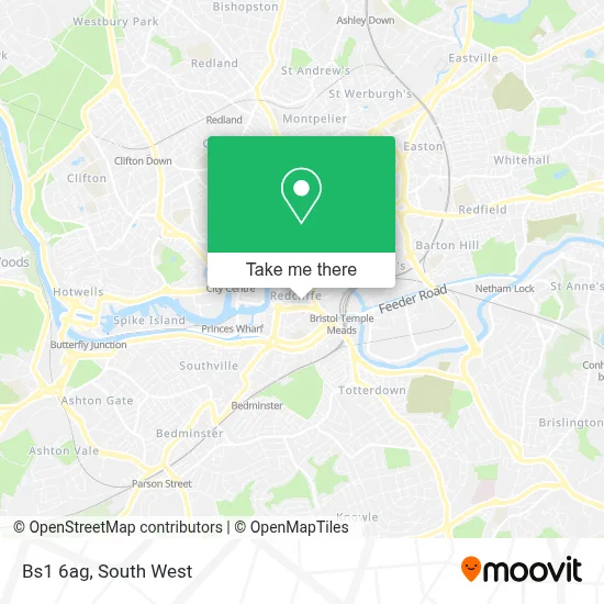 How to Get to Bs1 6ag in Bristol by Bus or Train?