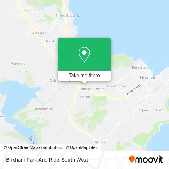 How to Get to Brixham Park And Ride in Galmpton by Bus or Train?
