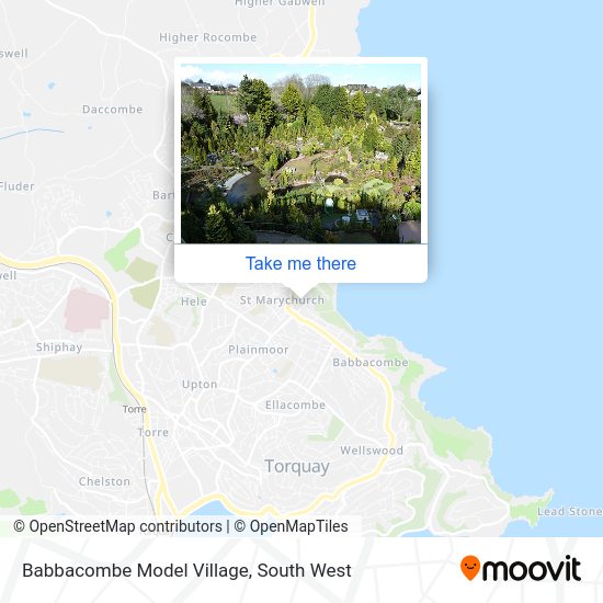How to Get to Babbacombe Model Village in Torquay by Bus, Train or Ferry?