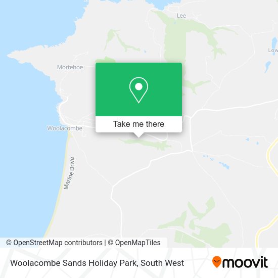 How to get to Woolacombe Sands Holiday Park in North Devon by Bus or Train?