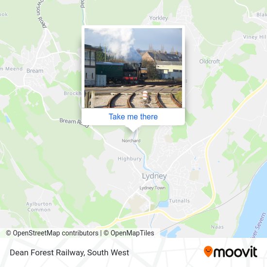 How to Get to Dean Forest Railway in Lydney by Bus or Train?