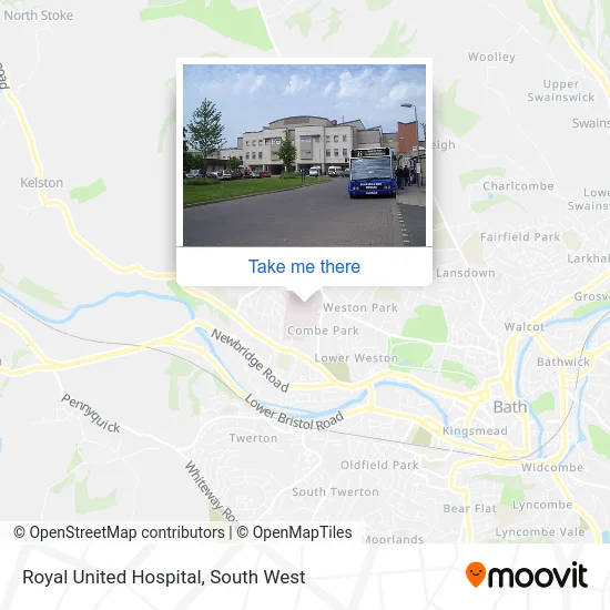 How to Get to Royal United Hospital in Bath by Bus or Train?