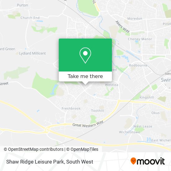 How to Get to Shaw Ridge Leisure Park in West Swindon by Bus?