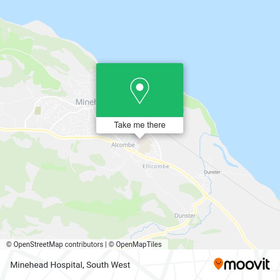 How to get to Minehead Hospital in West Somerset by bus or train?