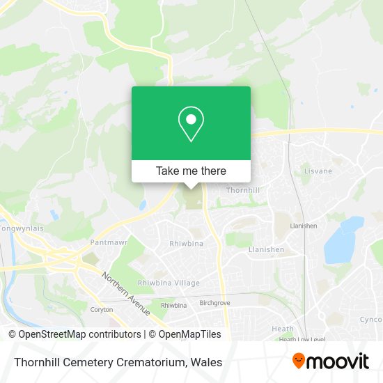 How to Get to Thornhill Cemetery Crematorium in Cardiff by Bus or Train?