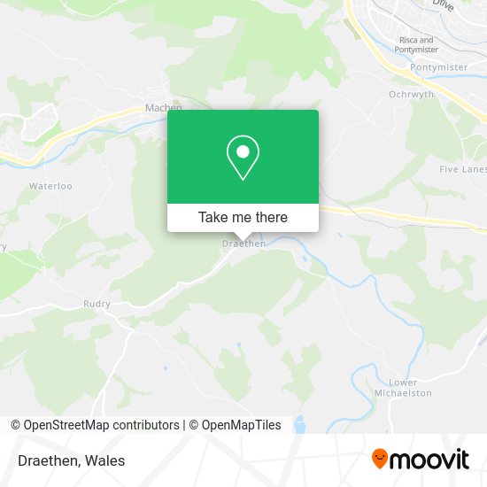 How to get to Draethen in Caerphilly by bus?